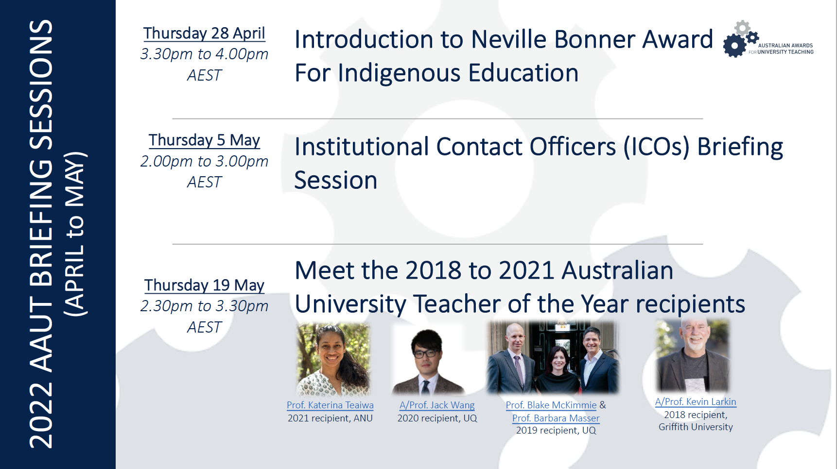 The Australian Awarded University Teacher’s Network